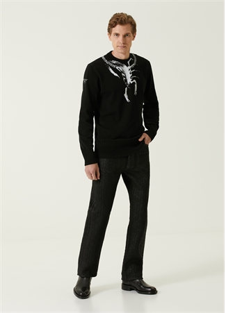 Givenchy Erkek Siyah Sim Dokulu Jean Pantolon 32 US