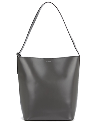 Beymen Kadın Milano Gri Logolu Deri Alışveriş Çantası Eu