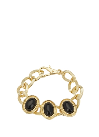 Beymen Club Kadın Gold Taşlı Zincir Bileklik Altın Rengi EU Beymen Club Kadın Gold Taşlı Zincir Bileklik Altın Rengi EU