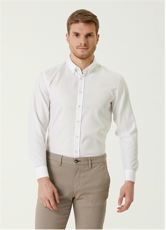 Network Erkek Slim Fit Beyaz Oxford Gömlek 39 Eu Network Erkek Slim Fit Beyaz Oxford Gömlek 39 Eu