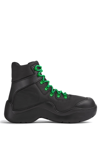 Bottega Veneta Erkek Puddle Bomber Siyah Yeşil Bot 39 EU