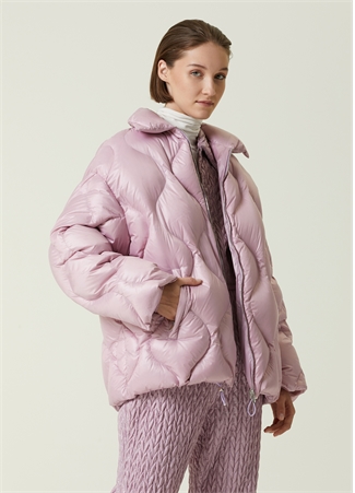 Miu Kadın Pembe Kapitoneli Puff Mont 42 IT Miu Kadın Pembe Kapitoneli Puff Mont 42 IT