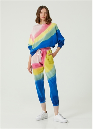 Polo Ralph Lauren Kadın Colorblocked Batik Desenli Jogger Eşofman Altı L EU Polo Ralph Lauren Kadın Colorblocked Batik Desenli Jogger Eşofman Altı L EU