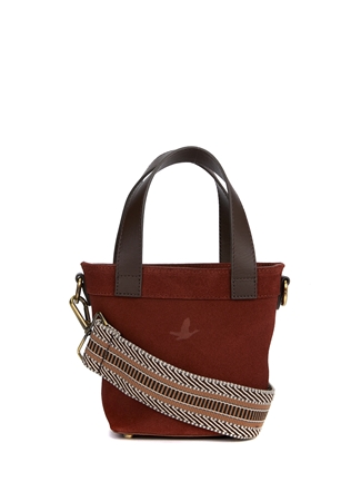 Beymen Club Kadın Konyak Mini Vejetal Detaylı Süet Omuz Çantas Kahverengi EU Beymen Club Kadın Konyak Mini Vejetal Detaylı Süet Omuz Çantas Kahverengi EU