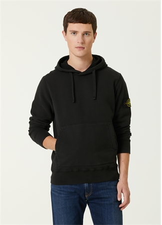 Stone Island Erkek Siyah Kapüşonlu Sweatshirt S EU Stone Island Erkek Siyah Kapüşonlu Sweatshirt S EU
